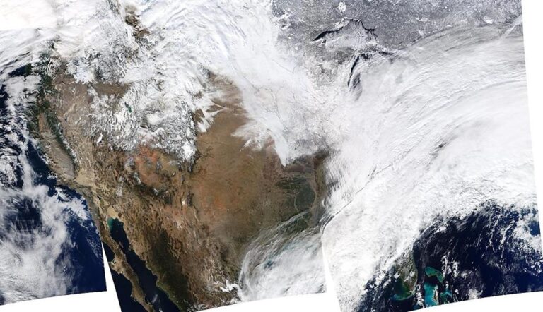 The Northeast's massive blizzard is even more impressive from space ...
