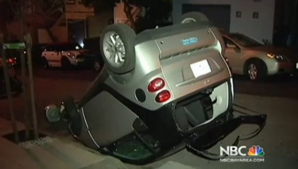 San Francisco vandals go on a Smart car-tipping spree - Salon.com