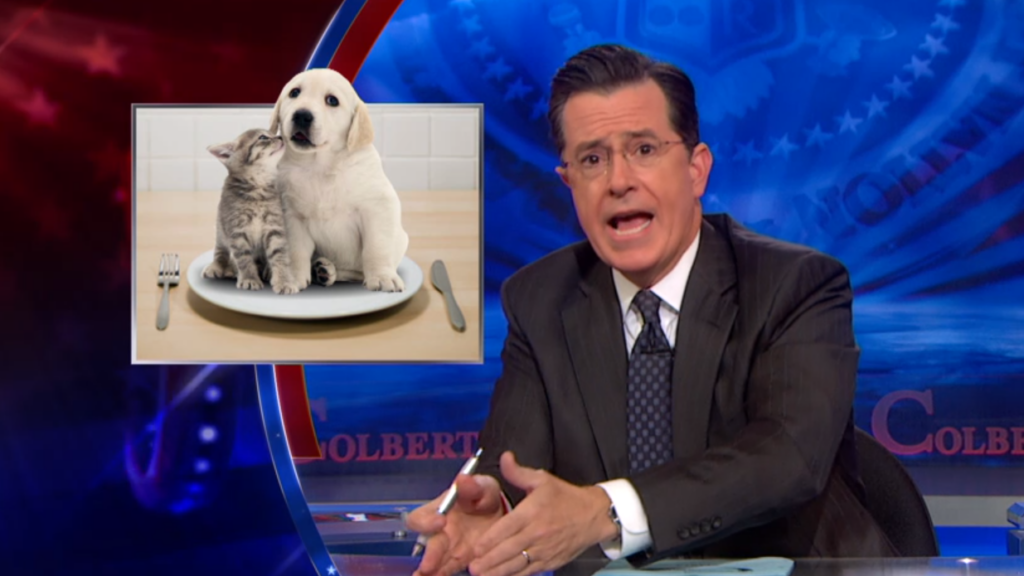 "Dogs and cats have to die": Stephen Colbert sums up latest insane NRA ...