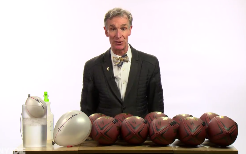 Bill Nye demonstrates Bill Belichick's faulty "deflate-gate" science ...