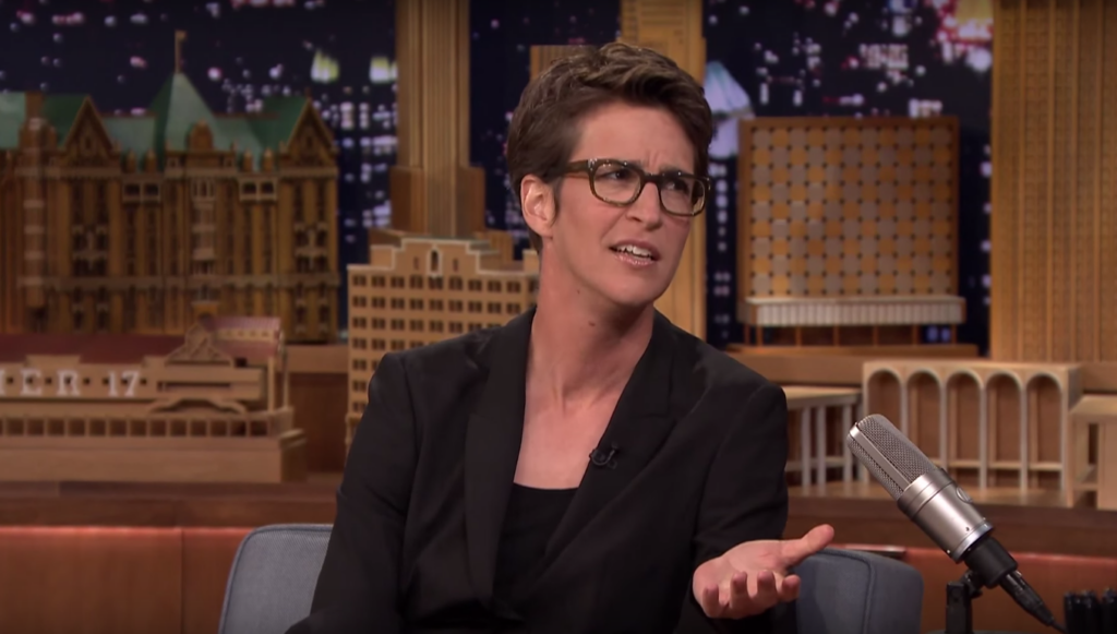 Rachel Maddow explains why Donald Trump is a gift from God: "God bless ...
