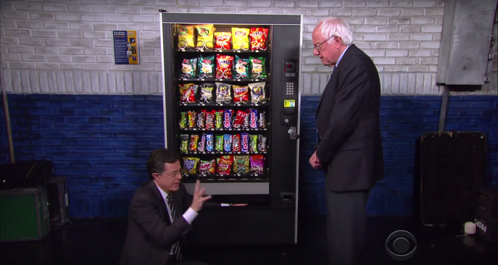 Bernie Sanders dazzles Stephen Colbert: "I don't take money from ...