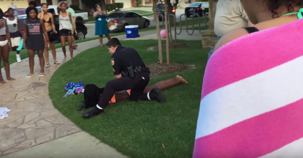 Texas teen tackled by cop at pool party sues files $15 million police ...