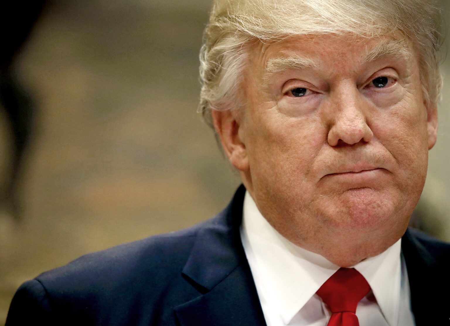 Donald Trump has copies of the Electoral College map, and hands them ...