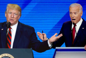Election 2020: A full year of Trump and Biden babbling at each other ...