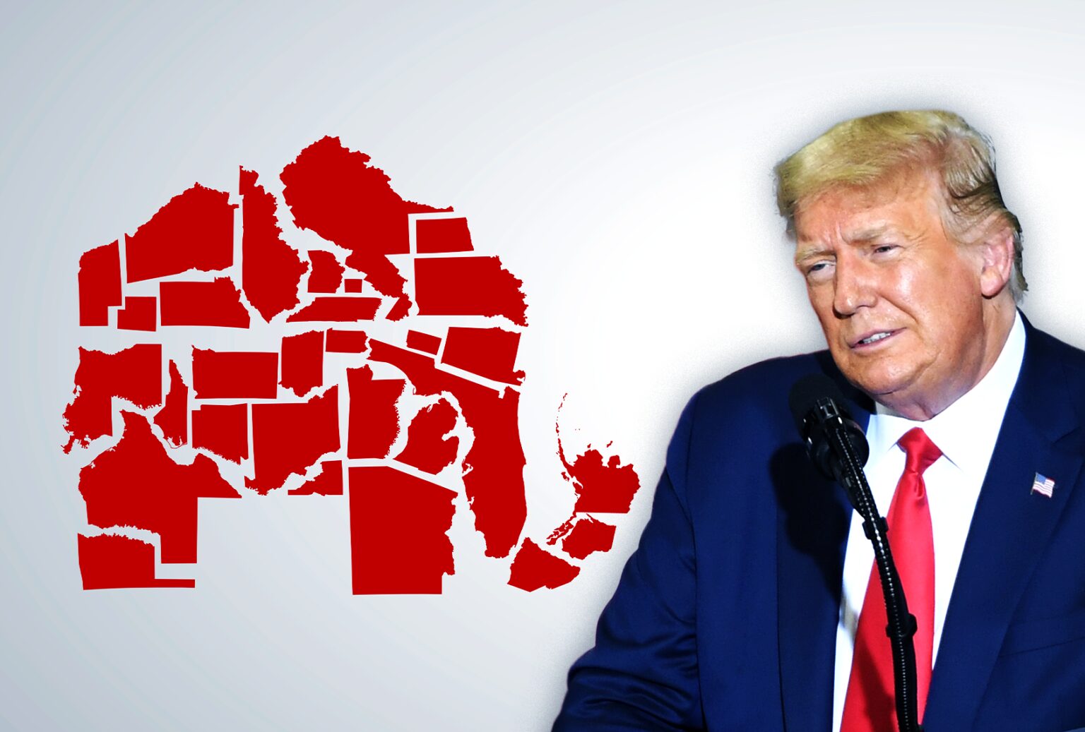 Trump thinks he gets to be president of just the Republican states: But ...