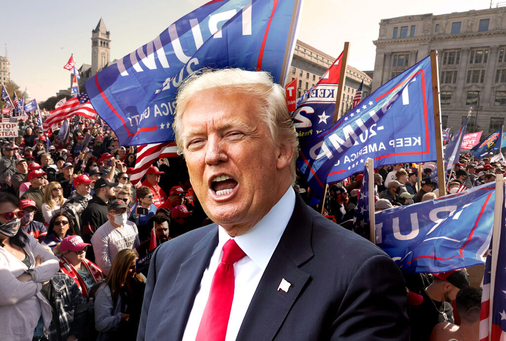 Trump lights up the MAGA signal in an all-caps call to protest his ...