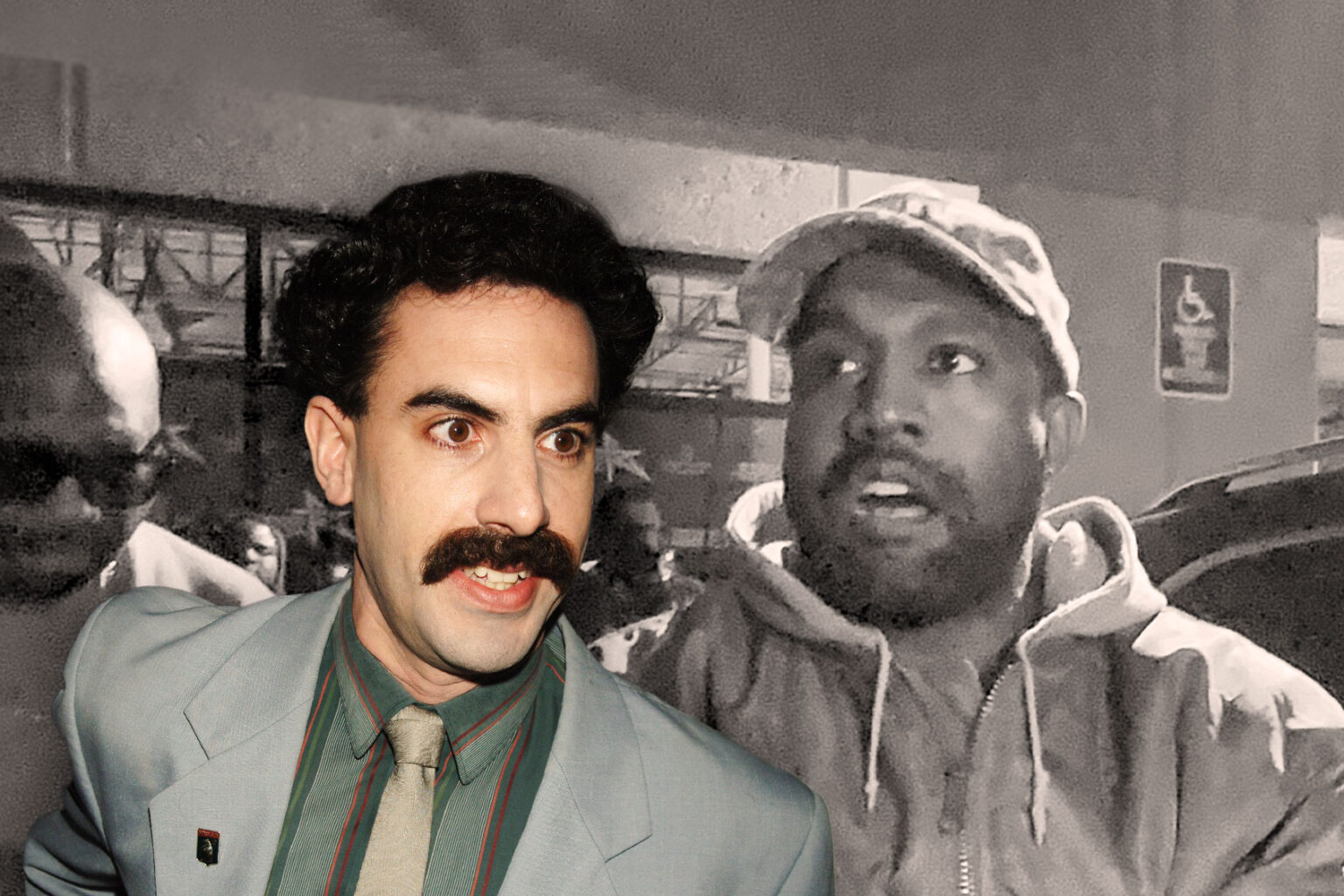 Sacha Baron Cohen as Borat mocks Kanye West as "too antisemitic ...