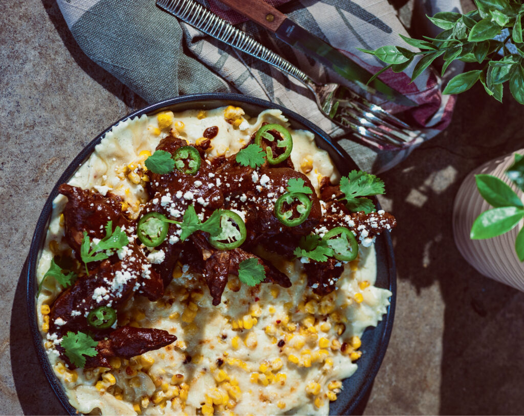 "Top Chef" star Kenny Gilbert pairs chicken wing mole with charred corn ...