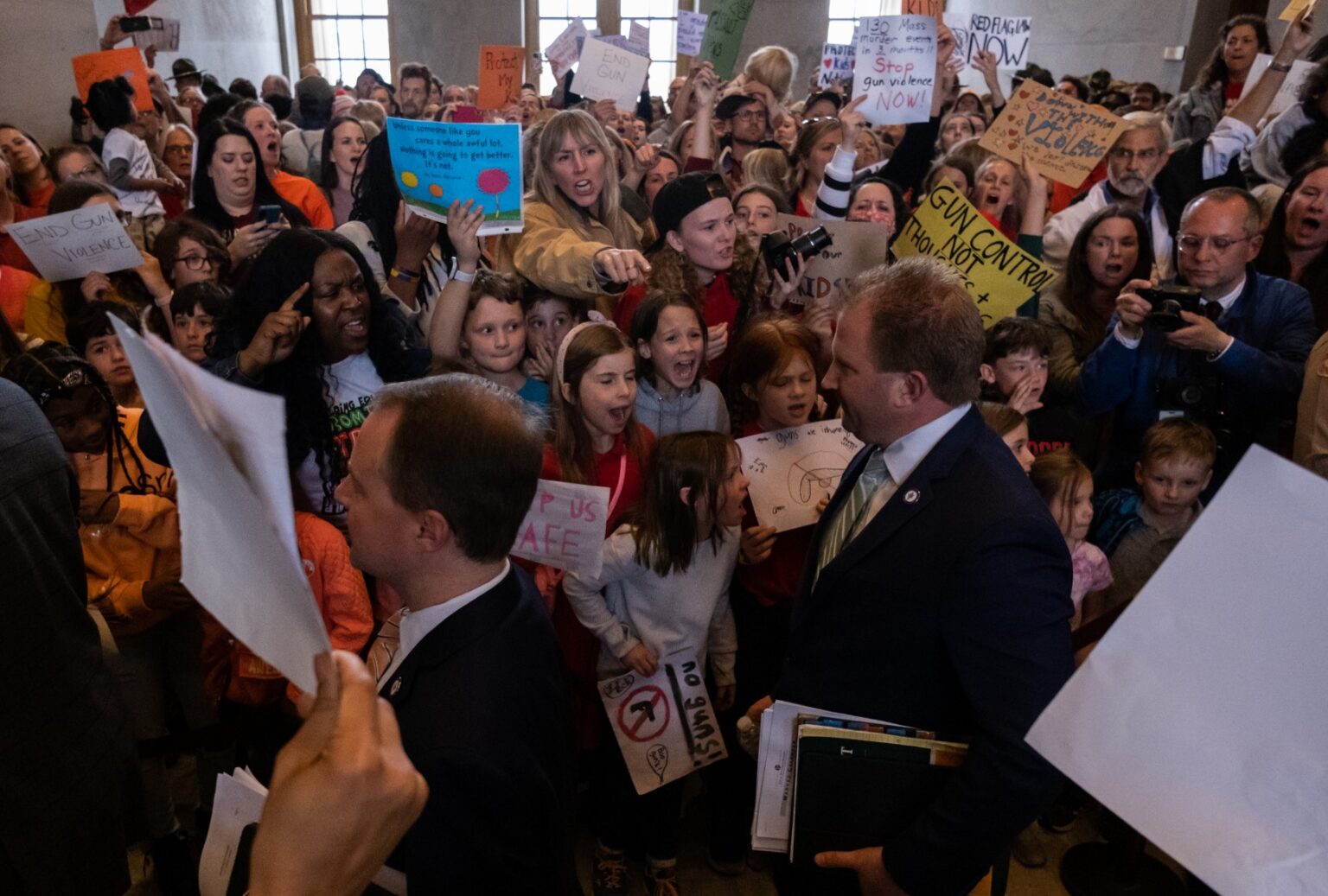 "Fascists!": Tennessee GOP moves to expel Dems over gun control protest ...