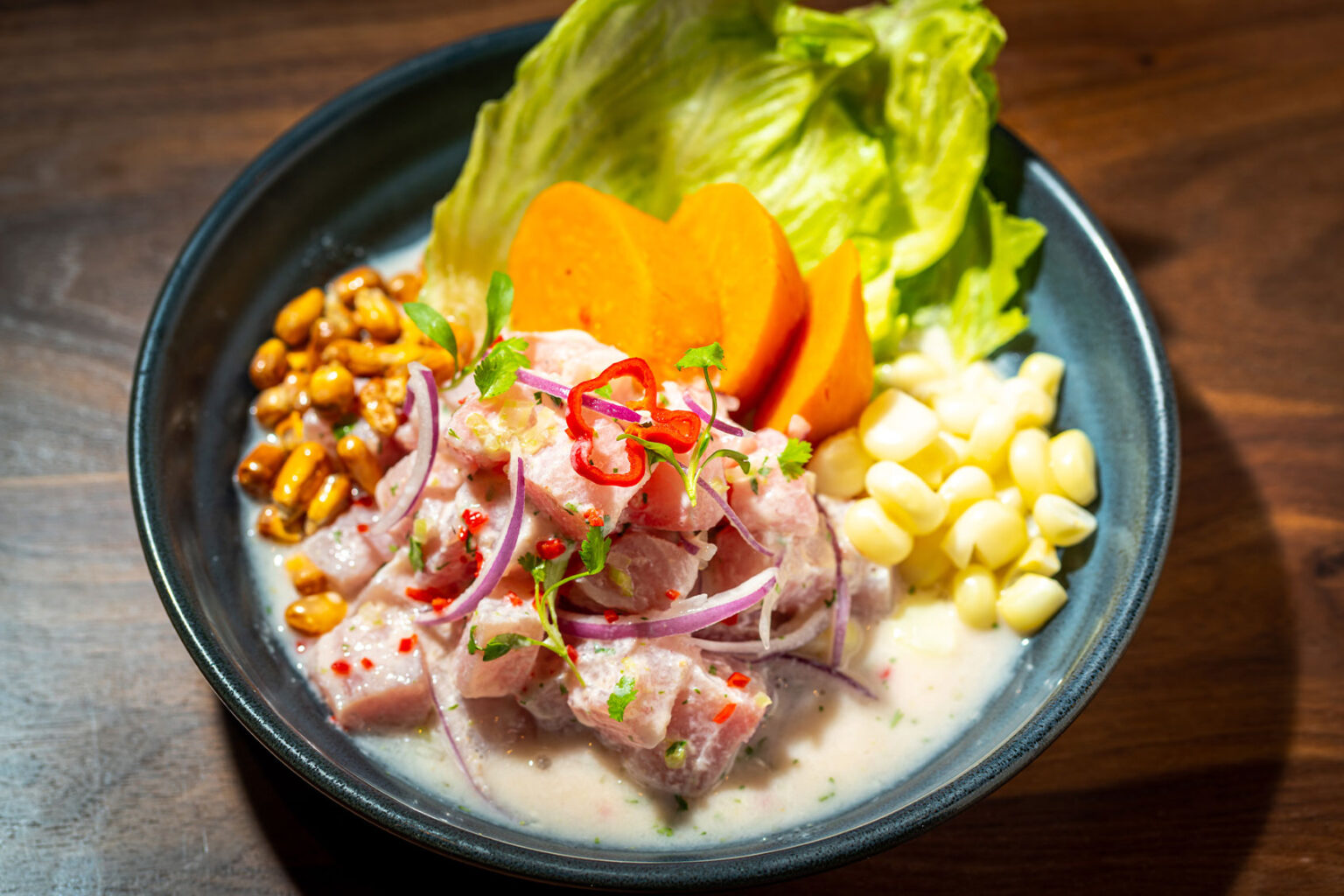 To make a classic "Peruvian hangover cure," look for the freshest fish ...