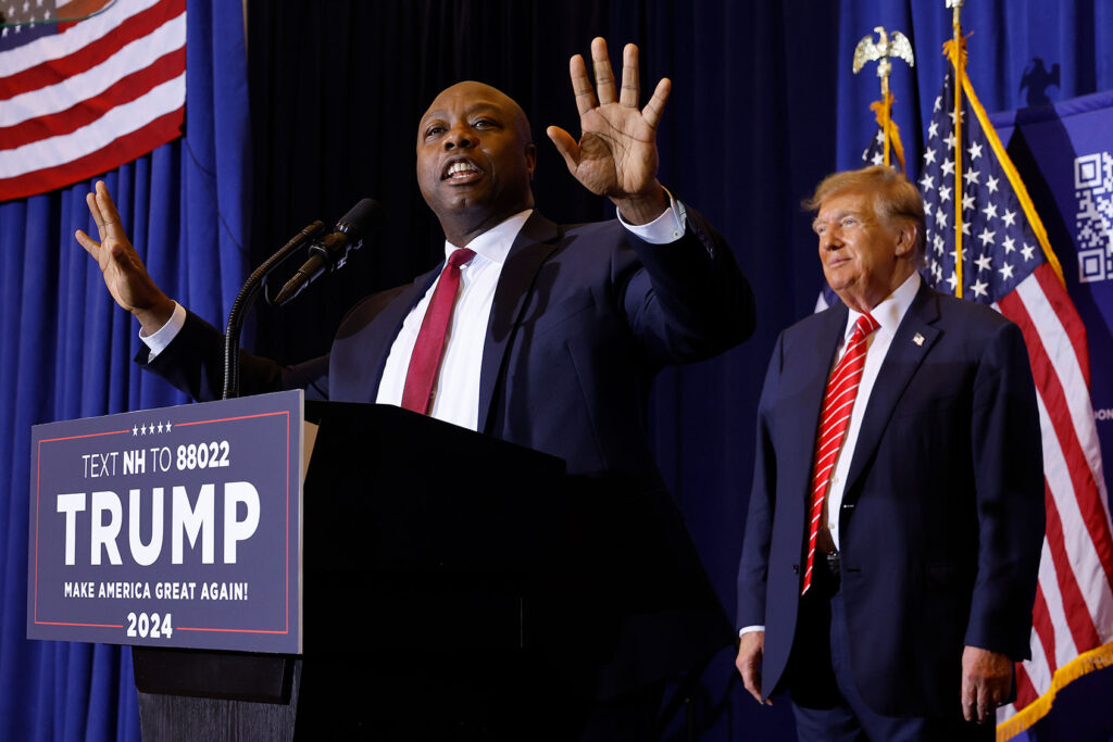Tim Scott mocked for reaching new "depth of self-abasement" for Trump ...