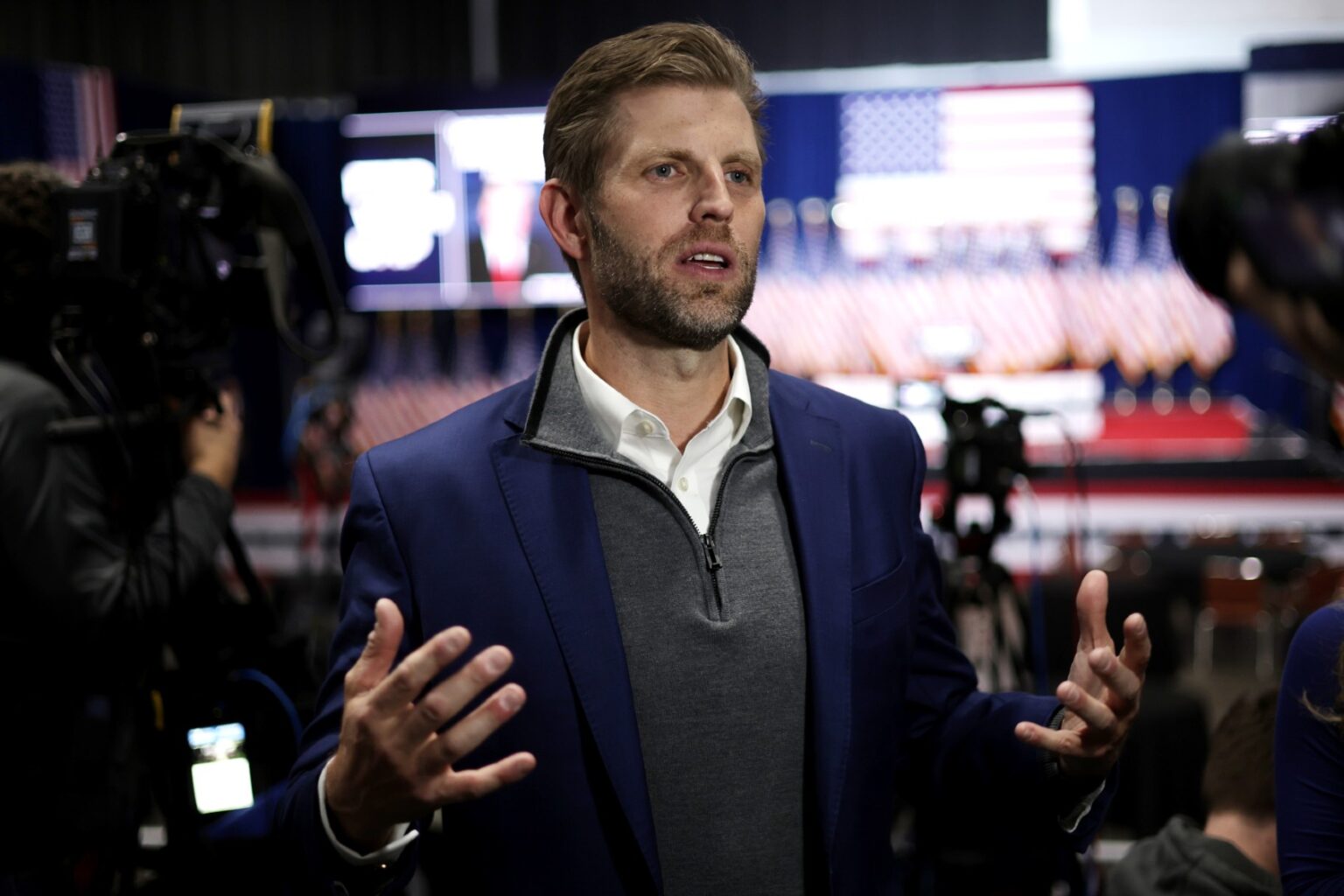 Eric Trump confirms dad's hot mic moment was about foreign business ...