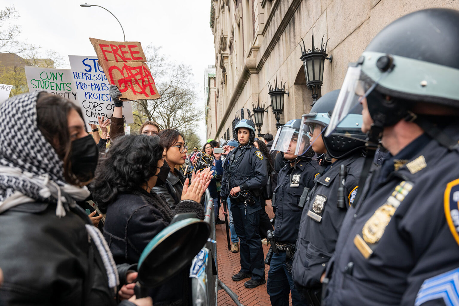 The NYPD says pro-Palestine protesters were "peaceful," but Columbia ...