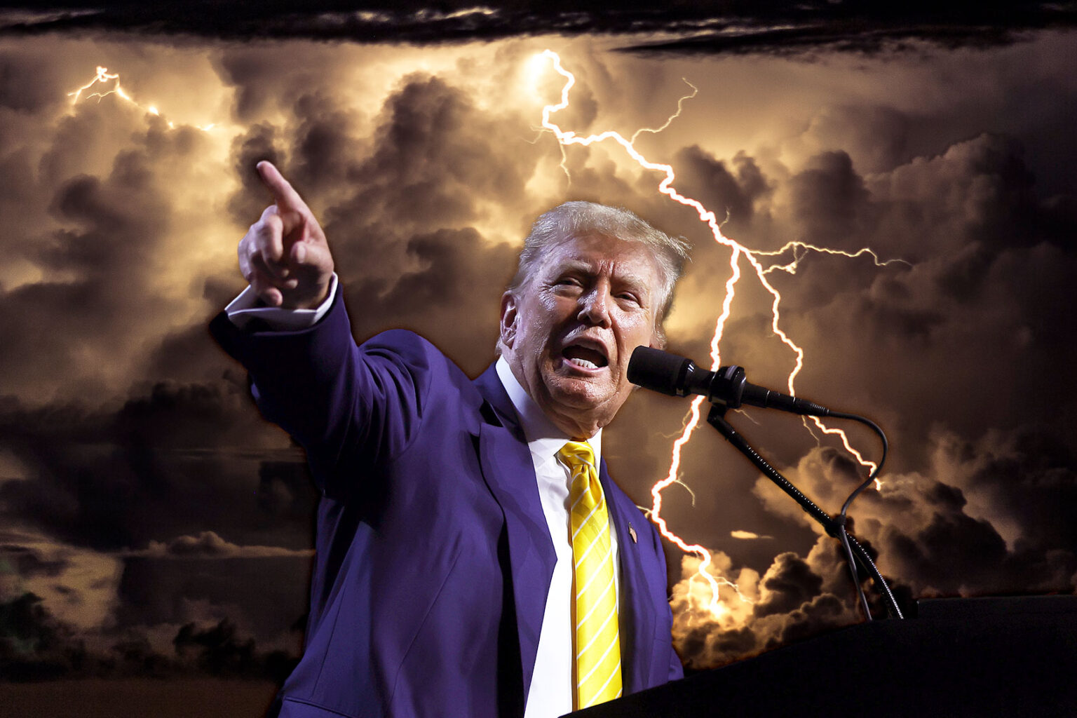 Trump rants about sharks and death by electrocution after his ...