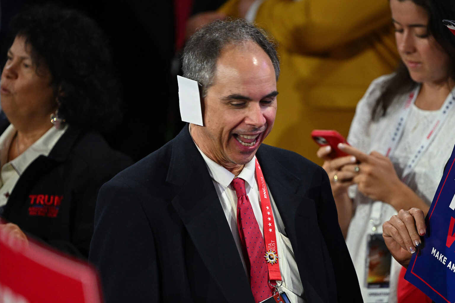 "It’s the latest thing": RNC attendees wear ear bandages in solidarity ...