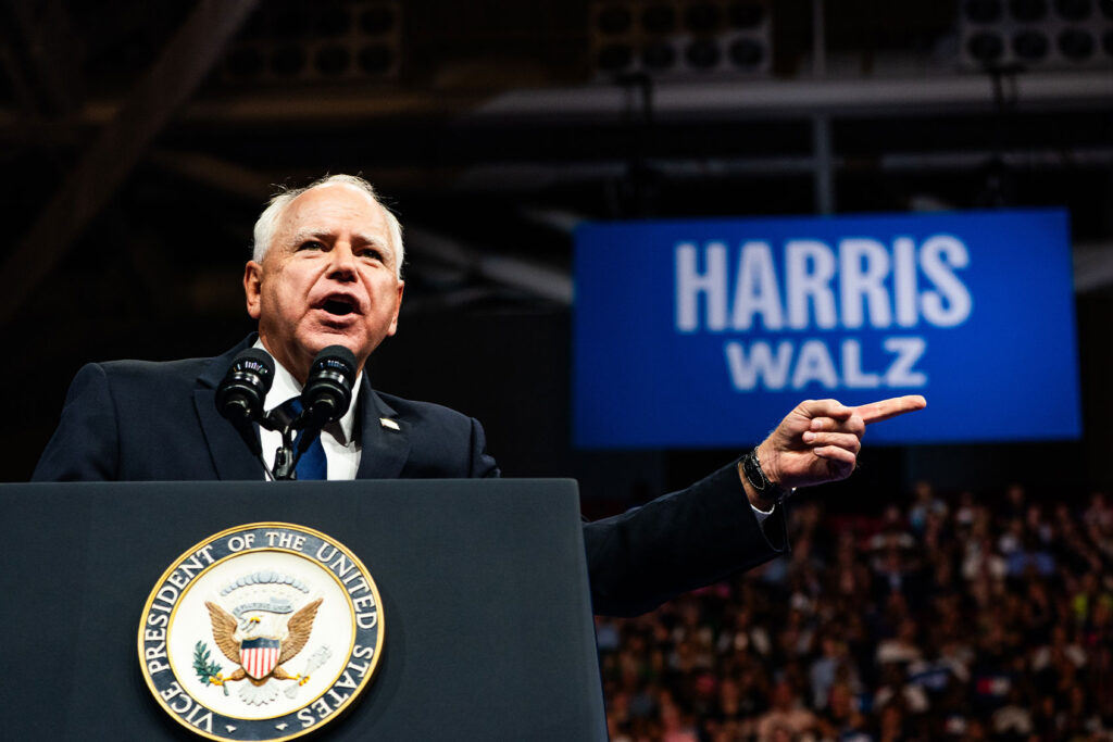 Voters like Tim Walz a lot more than JD Vance, new poll suggests ...
