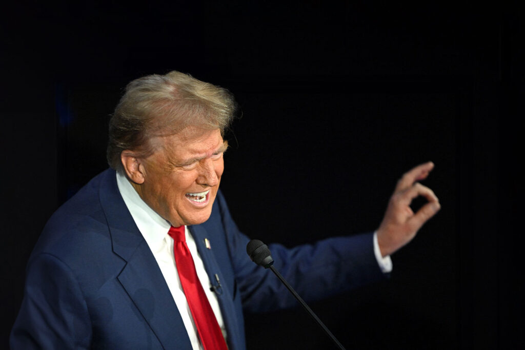"Delusional and unsettling": Trump forgets there was no debate audience ...