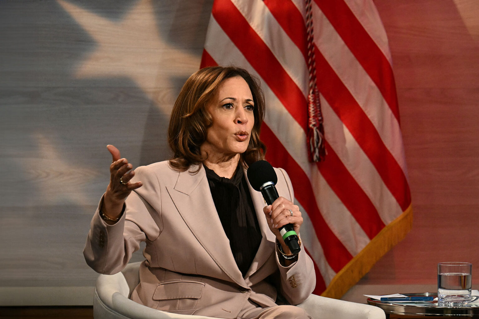 Harris says she is "working to earn" the votes of Black men in NABJ ...