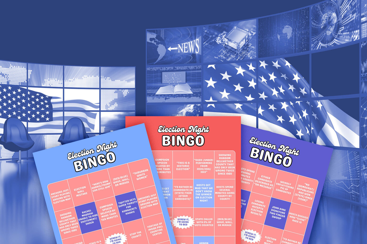 Play along with Salon's 2024 election night bingo cards while you watch ...