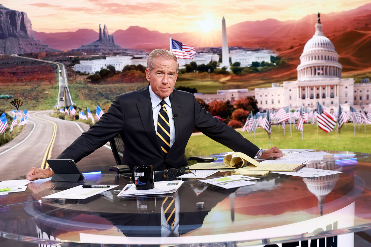 Brian Williams held our hand, giving us a way to check out from cable ...