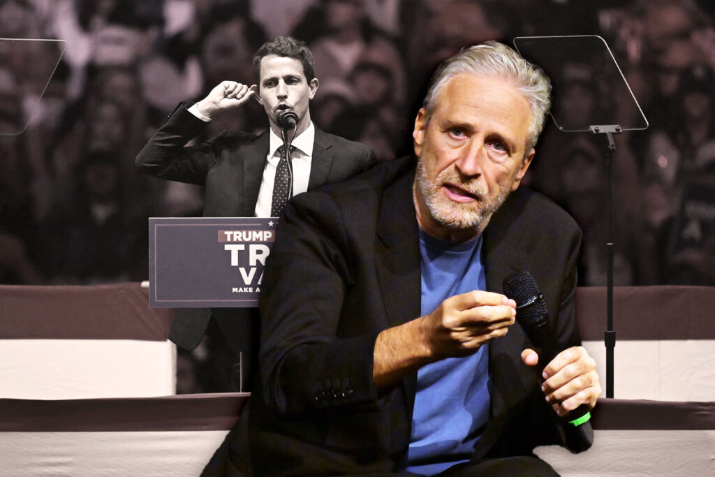 Jon Stewart said Tony Hinchcliffe was "just doing what he does." That ...