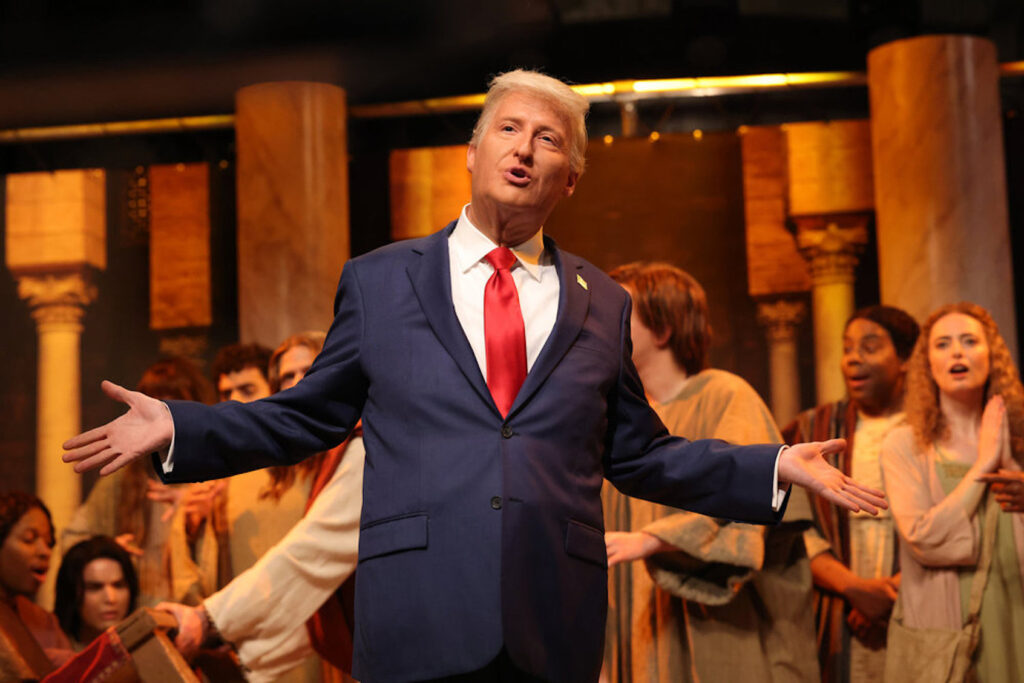 "It died and was risen": "SNL" mocks Trump tariffs, market turbulence ...