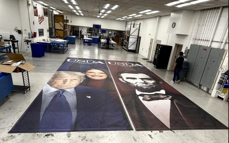 Amid deep cuts, USDA spent thousands on 31-foot Trump banners - Salon.com