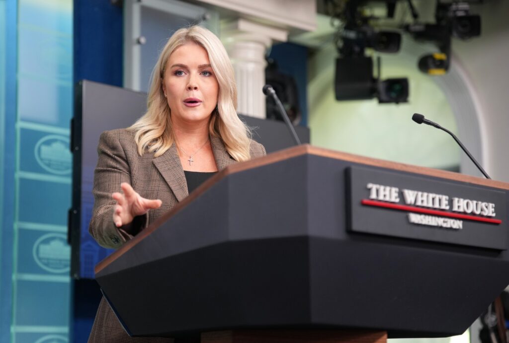 Karoline Leavitt’s White House briefing doublethink is straight out of ...