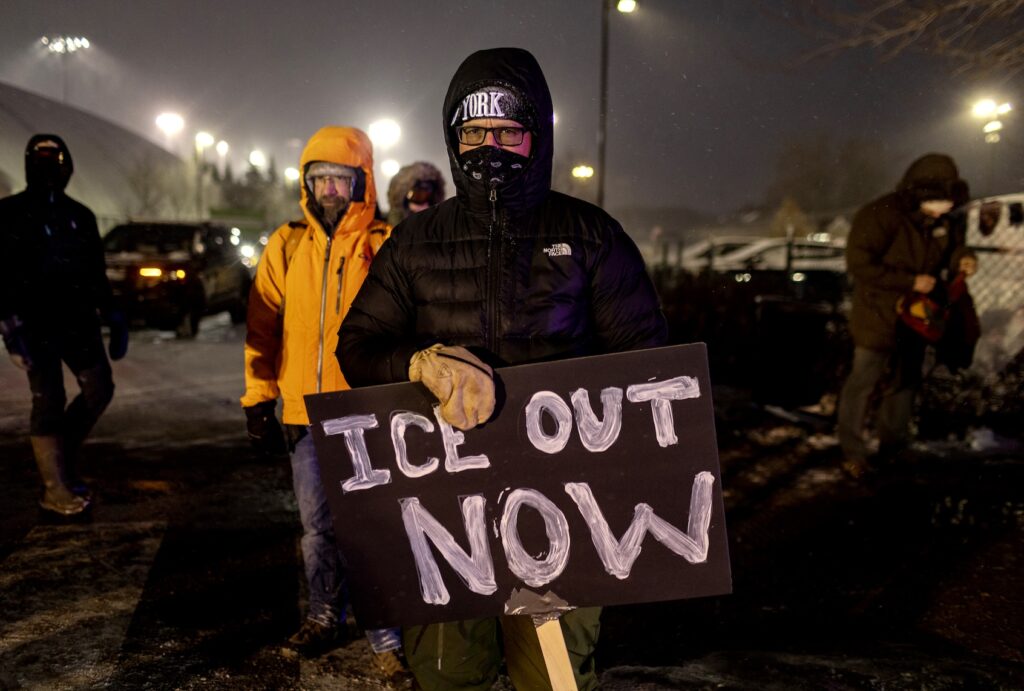 Protesters enter church run by ICE official, drawing DOJ outrage ...